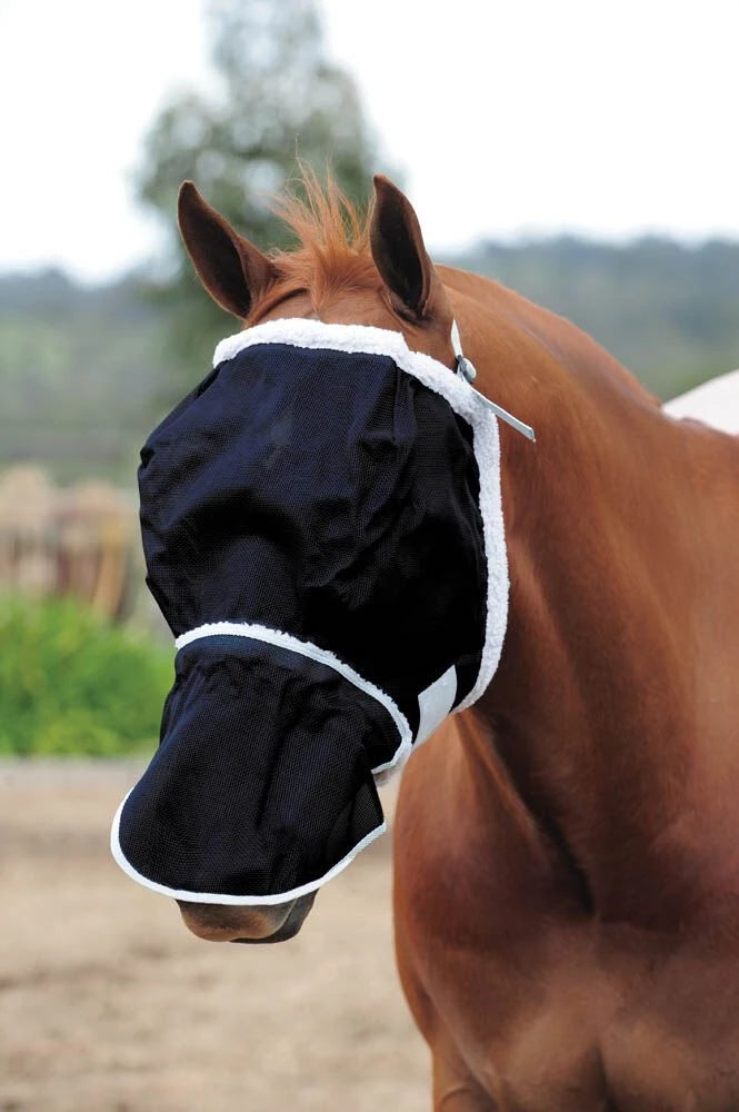 Saxon Buzz Away Flymask Fleece With Nose